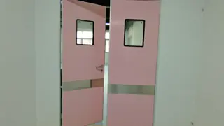 China Customized Swing Airtight Door Manual Double Leaf Steel Door For Pharmaceutical Cleanrooms for sale