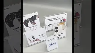 China Light Duty A3 Acrylic Sign Holder Transparent Double Sided Acrylic Pos Sign Holder for sale