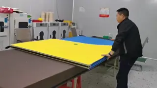 Spliced foam water float mat