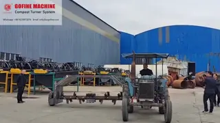 High-quality tractor-drawn compost turner organic fertilizer making machine