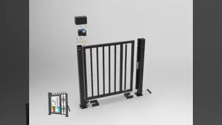 Advertising Barrier Automatic System Pedestrian Gate Straight Multi-application Crowd Control Stanch