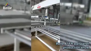 Relle A1 FR wall panel production show