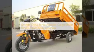 Orange 150cc Cargo Tricycle Heavy Duty 3000kg