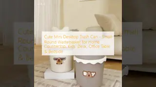 Light Luxury Trash Can Home Decor