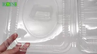 Large Food Storage Container Transparent Plastic Fruit Tray for Fresh Fruits