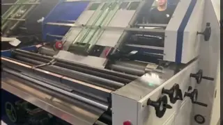 600g/M2 Automatic Flute Laminator Machine High Speed Corrugated Cardboard
