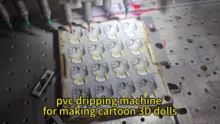 China Automatic PVC Label Dripping Machine 18 Colors PVC Dispensing Machine for 2D 3D PVC Keychain Machine for sale