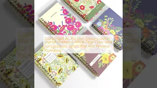 Custom Journal Notebook White Pages Elegant Design