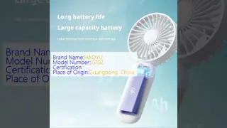 Mini Handheld Fan Humidifier Digital Display