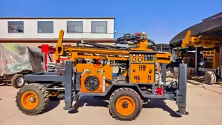 200m Diesel Borewell Drill Rig Powerful Rock Drilling