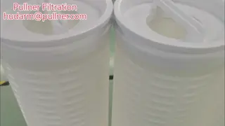 High Efficiency Pleated High Large Flow Filter Cartridge For Water Treatment Chemica