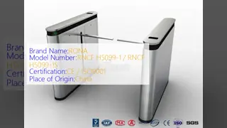 China 304 SS ID / IC Cards Emergency Security Drop Arm Turnstile Access Control for sale