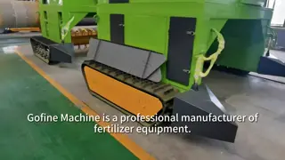Mobile chicken manure composting fermentation organic fertilizer making machine