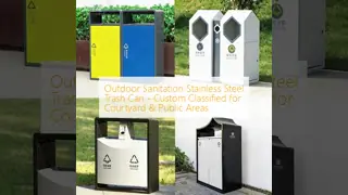 Stainless Steel Trash Can Office
