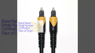 Toslink Optical Cable Gold Connectors