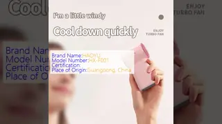 100 Speed Portable Handheld Fan USB Rechargeable LED