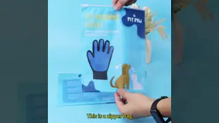 Custom Blue Matte Zipper Bag for Gloves Packaging