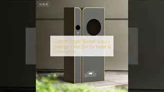 Large Stainless Steel Trash Can Hotel Office