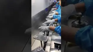 Display of plastic phone case with vacuum coating treatment