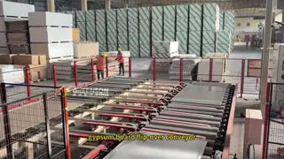 gypsum board flip-over conveyor