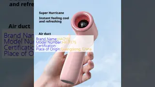 2000mAh Handheld Fan Digital Display Fast Cooling