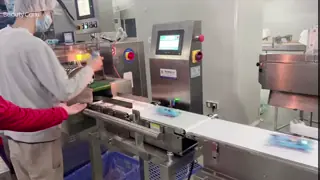 High Accuracy Conveyor Belt Automatic Check Weigher High Speed For Food Industry