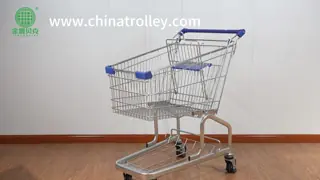 Retail Grocery Carts Metal Color Powder Coating German type Steel Shopping Cart