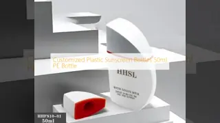 50ml PE Sunscreen Bottle Pump Customization