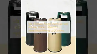 50L Outdoor Trash Can with Ashtray