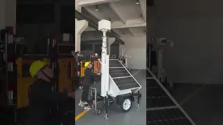 mini mobile solar camera cctv trailer
