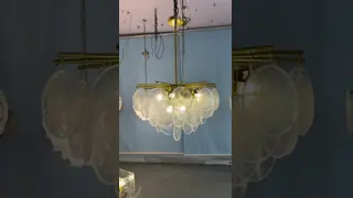 Luxury Marble Copper LED Chandelier