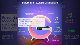 China High Sound Quality G Speaker Lamp with Creative RGB Lighting for sale