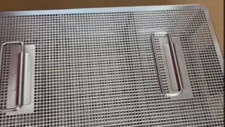 Stainless steel perforated disinfection basket