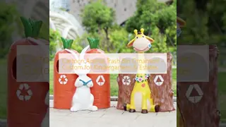 Foldable Outdoor Trash Bin Space Saver