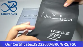 Zippered bag with a viewing window
