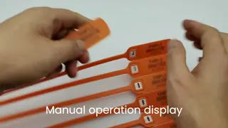 Custom Plastic Seal Tags High Tensile Strength