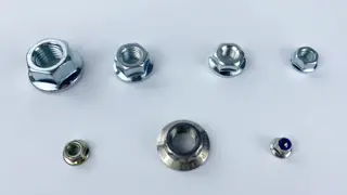 12-point flange nut, hex flange nut