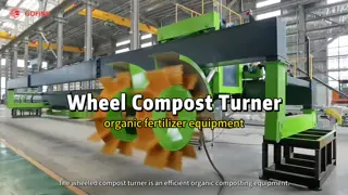 Agricultural composting fermentation organic fertilizer compost turner machine