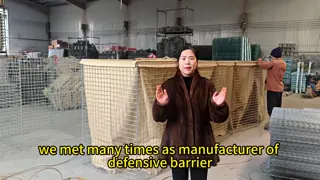 Defensive Bastion Wall Defence Sand Barrier Security Wall Sand Bags for Bastion Barrier