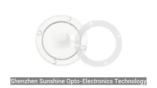 China Company Custom PC Material 120 Degree led light Lens Cover 90MM Diameter for sale