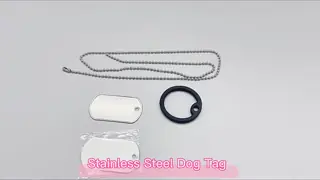 China Personalized Blank Stainless Steel ID Metal Dog Tags Name Tag Sublimation Dog Tag Blanks for sale