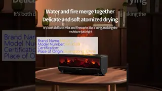 Flame Humidifier Cozy Ambiance & Clean Air