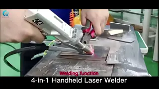 Operation demo of handheld laser welding machine[Qihai Laser]