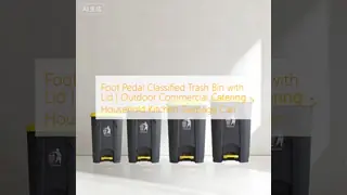 Hands Free Commercial Trash Bin