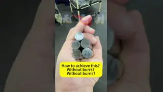 How to achieve this? Without burrs? Without burns?