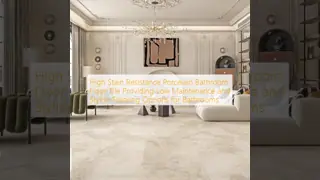 Marble Look Tile Low Maintenance Bathroom Flooring