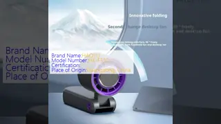 Portable Cooling Fan Digital Display 4000mAh