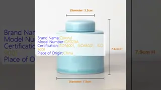 Ice Blue Ceramic Tea Canister Home Garden Decor