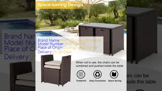 Outdoor Dining Set Hotel Resort Glass Table