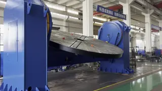 Watch: 10000kg TWS Welding Positioner Turning Table Double Base Showcase